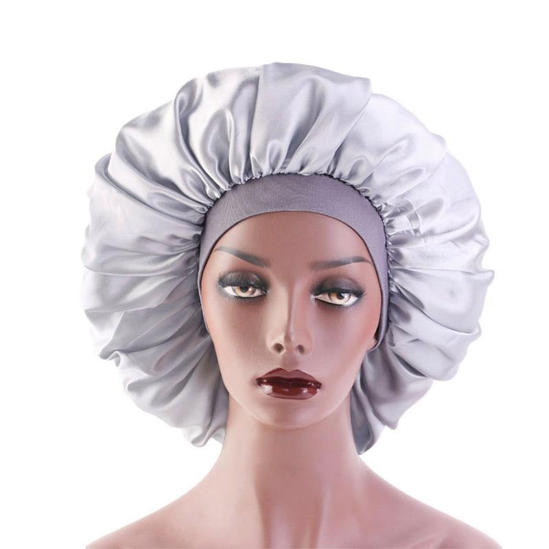 Silver Extra Large Wide Band Silky Bonnet – Taelor Boutique