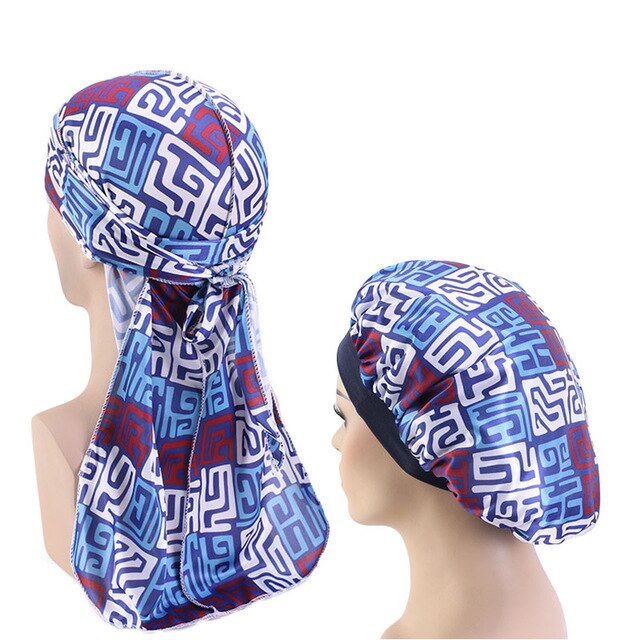 African Print #2 Silky Durag And Bonnet Set – Taelor Boutique