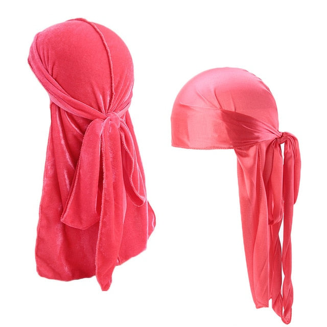 Neon Pink Velvet & Silk Durag Set – Taelor Boutique